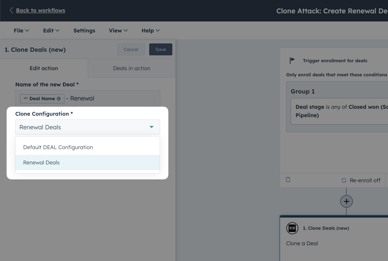 How to Use the Clone Attack Workflow Action